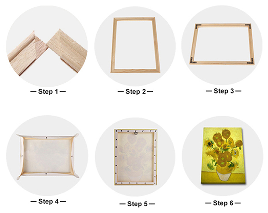 Wooden Frames For Canvas - Paint by numbers UK