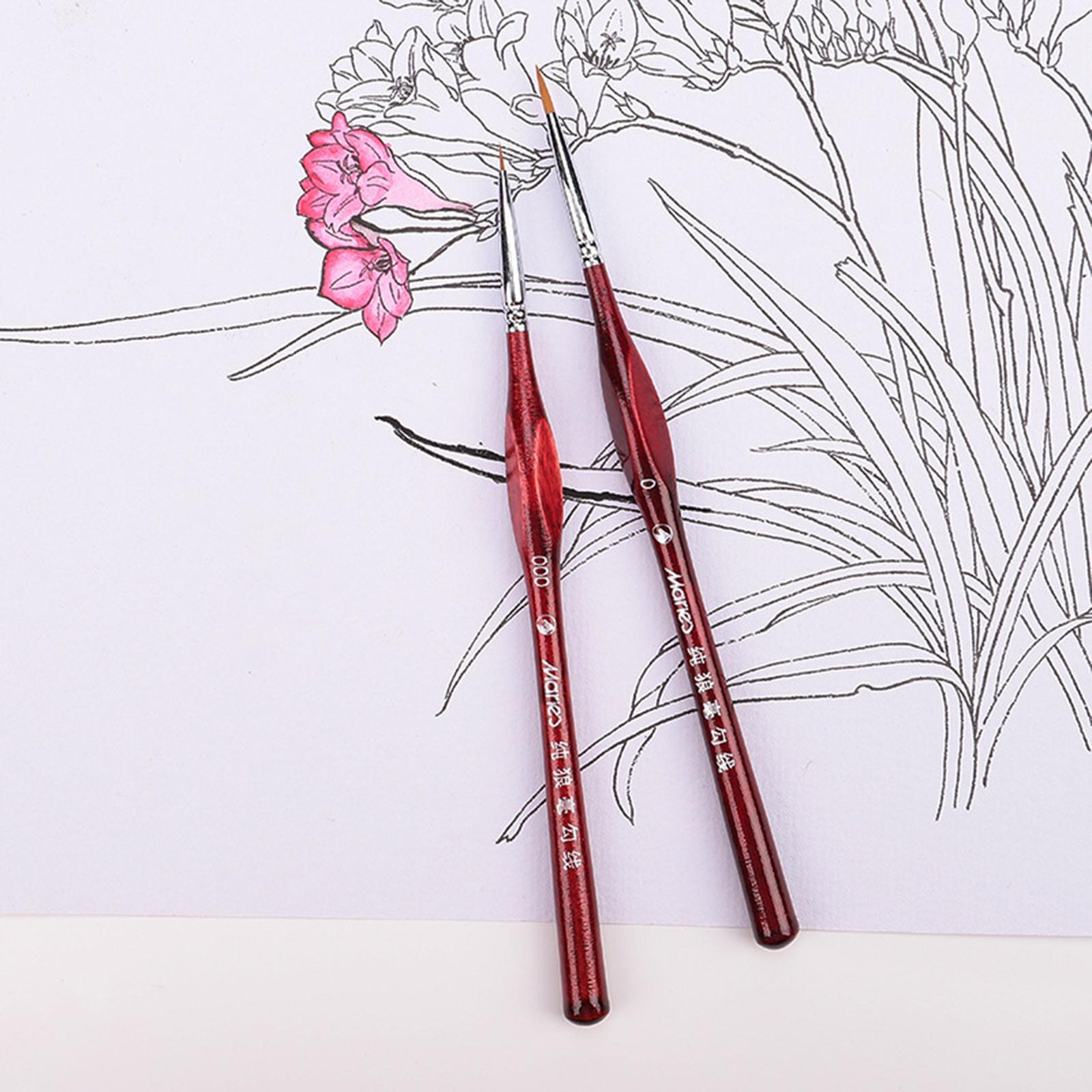 Detail Paint Brushes Set - Paint by numbers UK