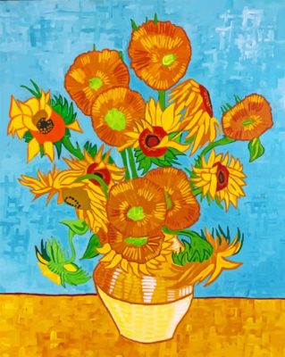 Vincent Van Gogh Sunflowers - Paint By Numbers - Paint by numbers UK