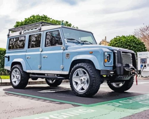 The Land Rover Defender Paint By Numbers - Paint by numbers UK