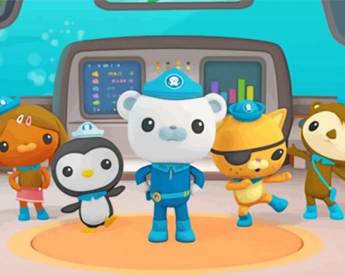 Octonauts Characters Paint By Numbers - Paint by numbers UK